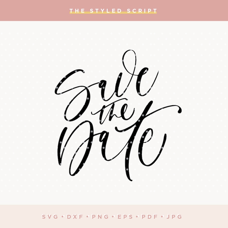 Save the Date Svg - Etsy