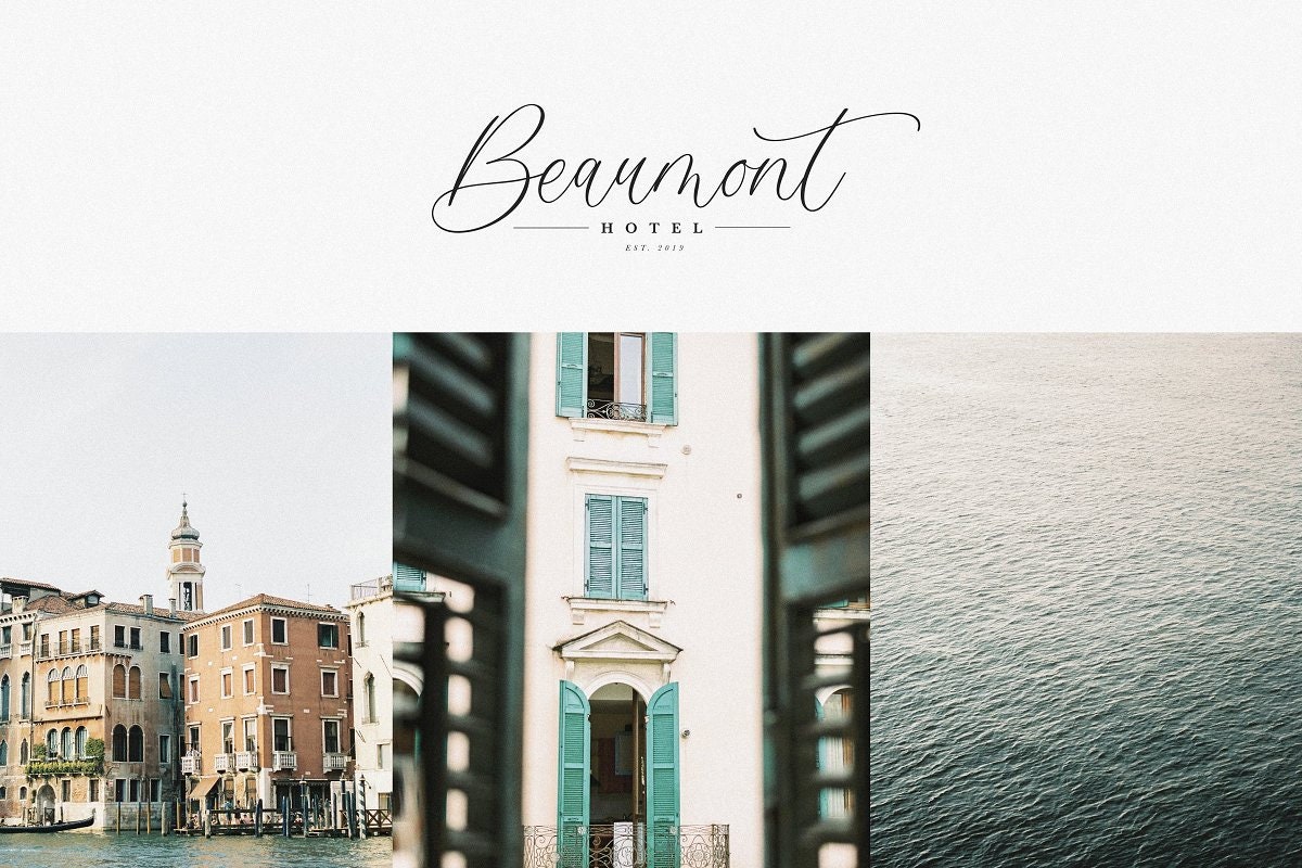 Monterey Script Font, Calligraphy Font, Handlettered Font, Handwritten ...