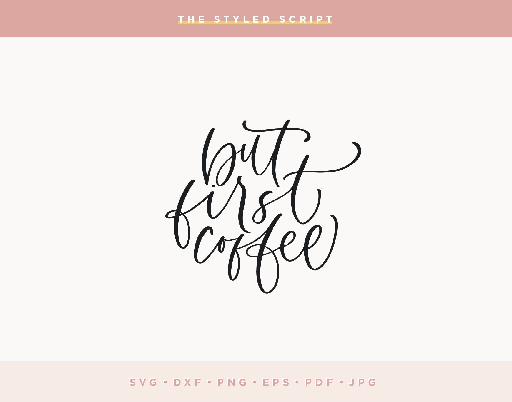 But First Coffee SVG Wedding SVG File Silhouette Cameo | Etsy
