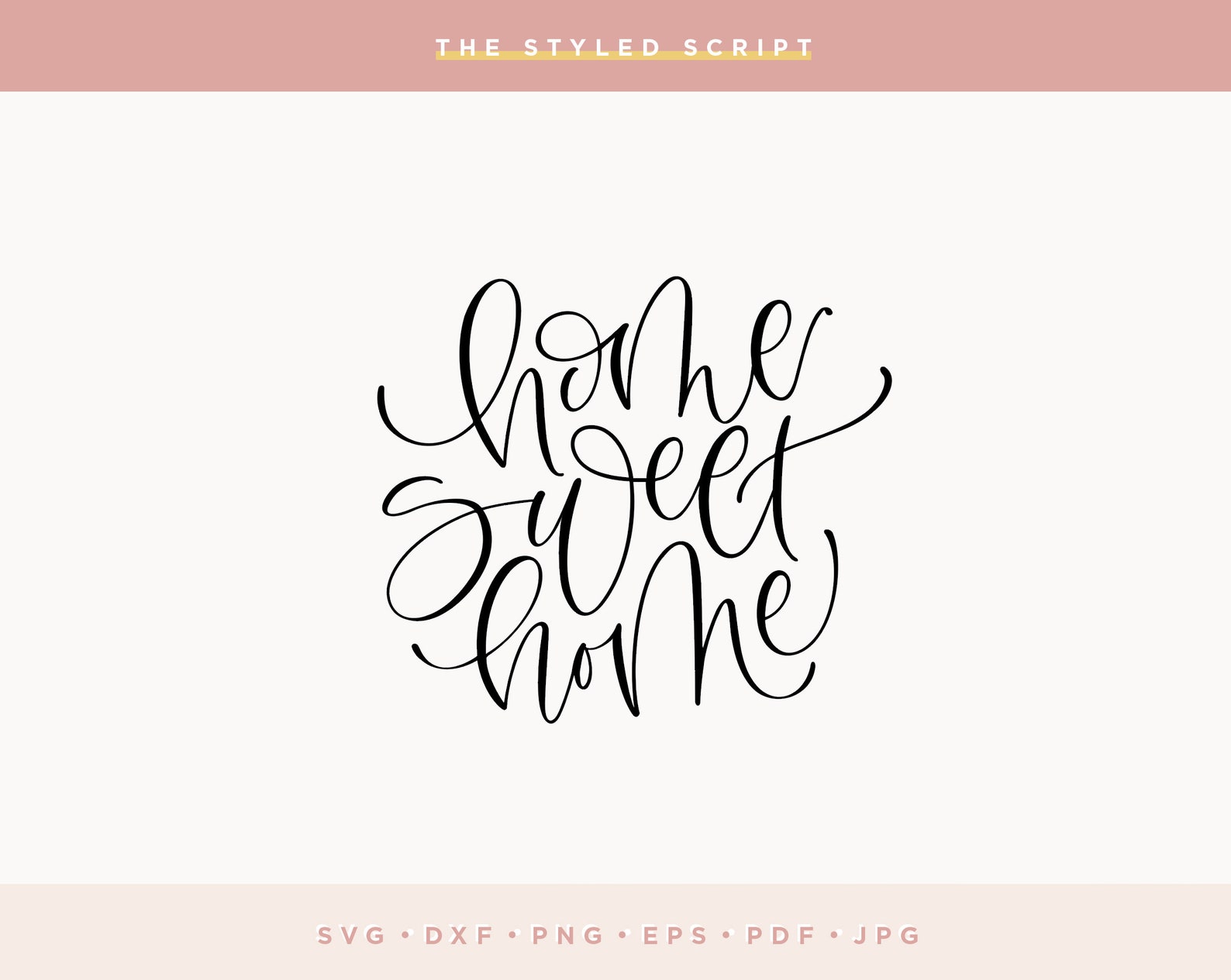 Home Sweet Home SVG, Housewarming SVG File, Silhouette, Cameo, Cricut ...