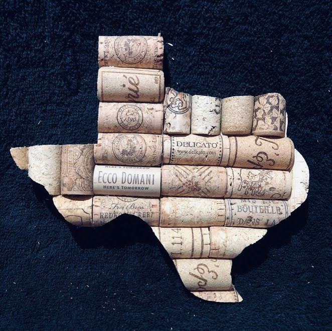 Wine Cork Texas Trivet/wall Decor - Etsy