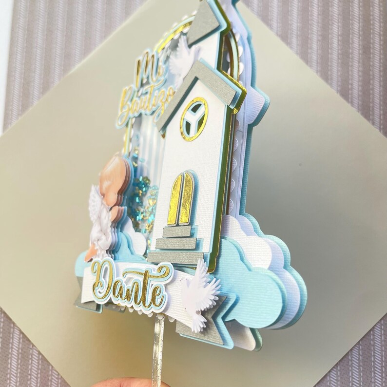 Baptism Cake Topper: Handmade Religious Celebration Decor - Etsy