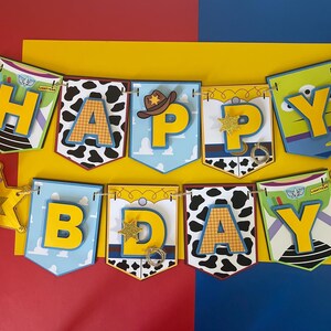 Toy Story Birthday Banner, Personalized Birthday Banner, Toy Story ...
