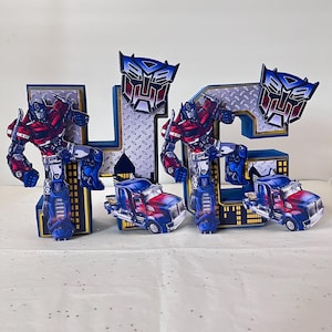 Tranformer 3D Letter, Transformers 3D Numbers, Transformers Letter, 3D ...