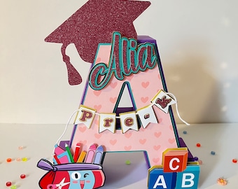 Pre-k Graduation 3D Letter, Graduation 2024, Vpk Graduate, Graduation ...