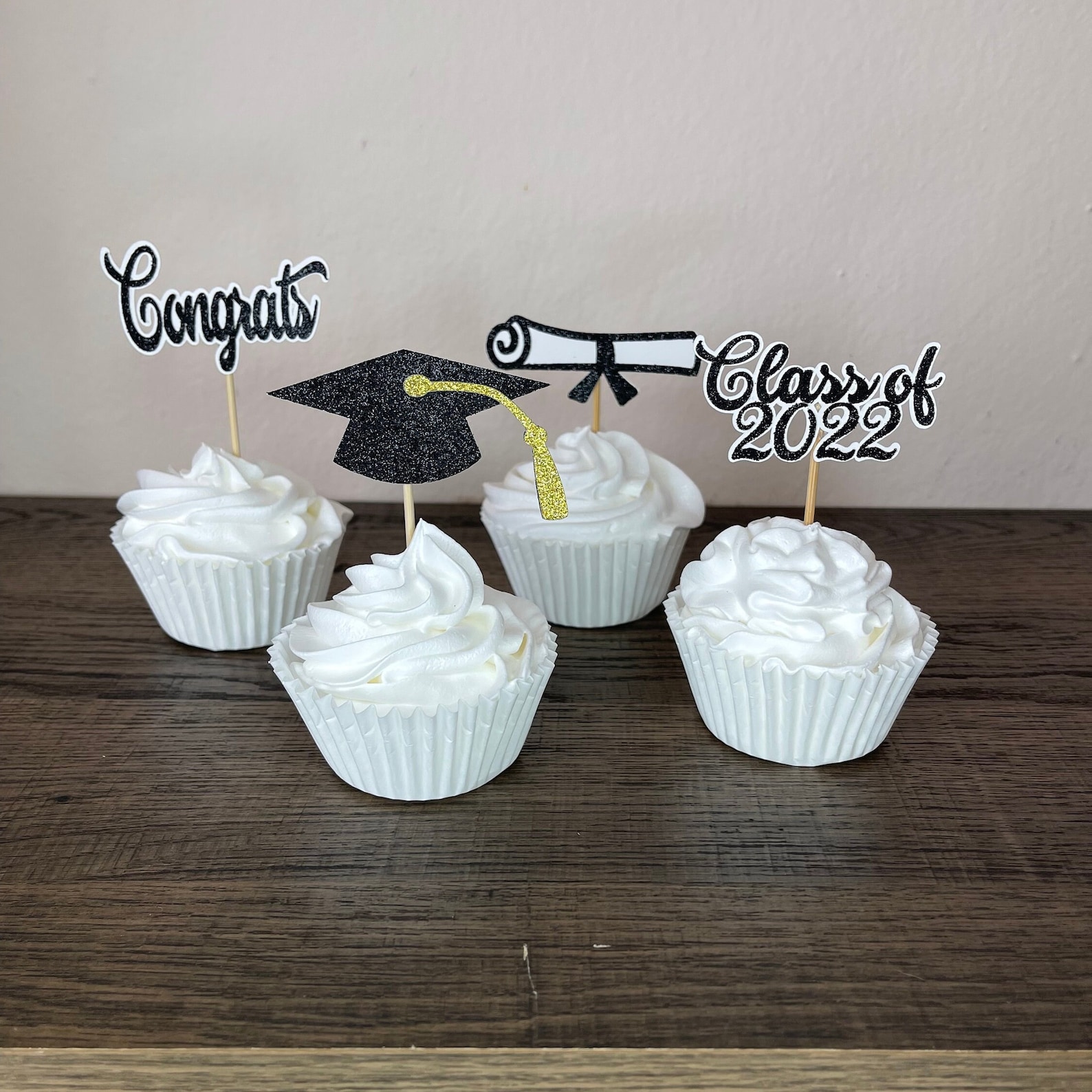 Graduation Cupcake Toppers, Graduation Party Cupcake Toppers, Grad ...