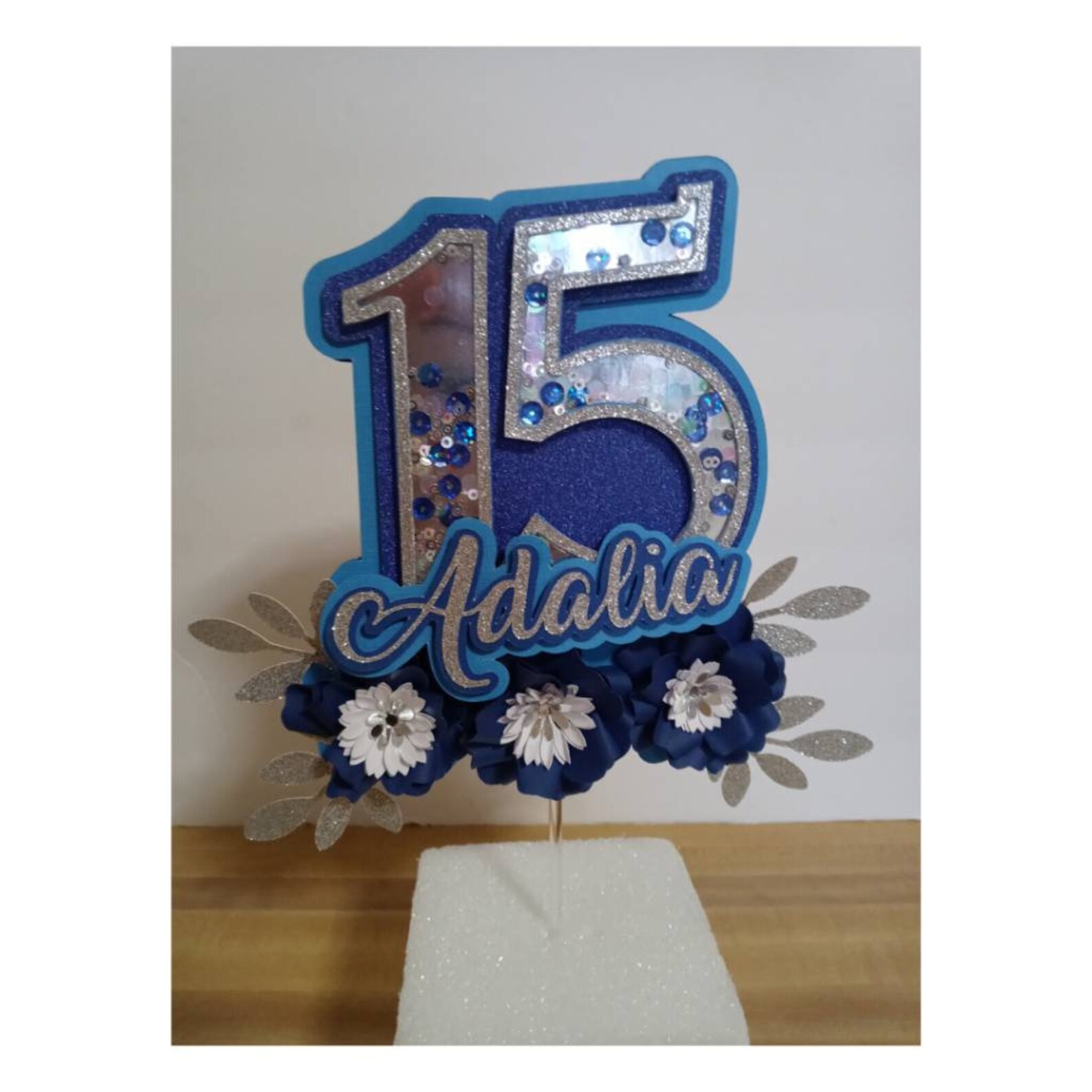 15th Birthday Cake Topper, 3d Mini Shaker Topper, Mis 15 Cake Topper ...