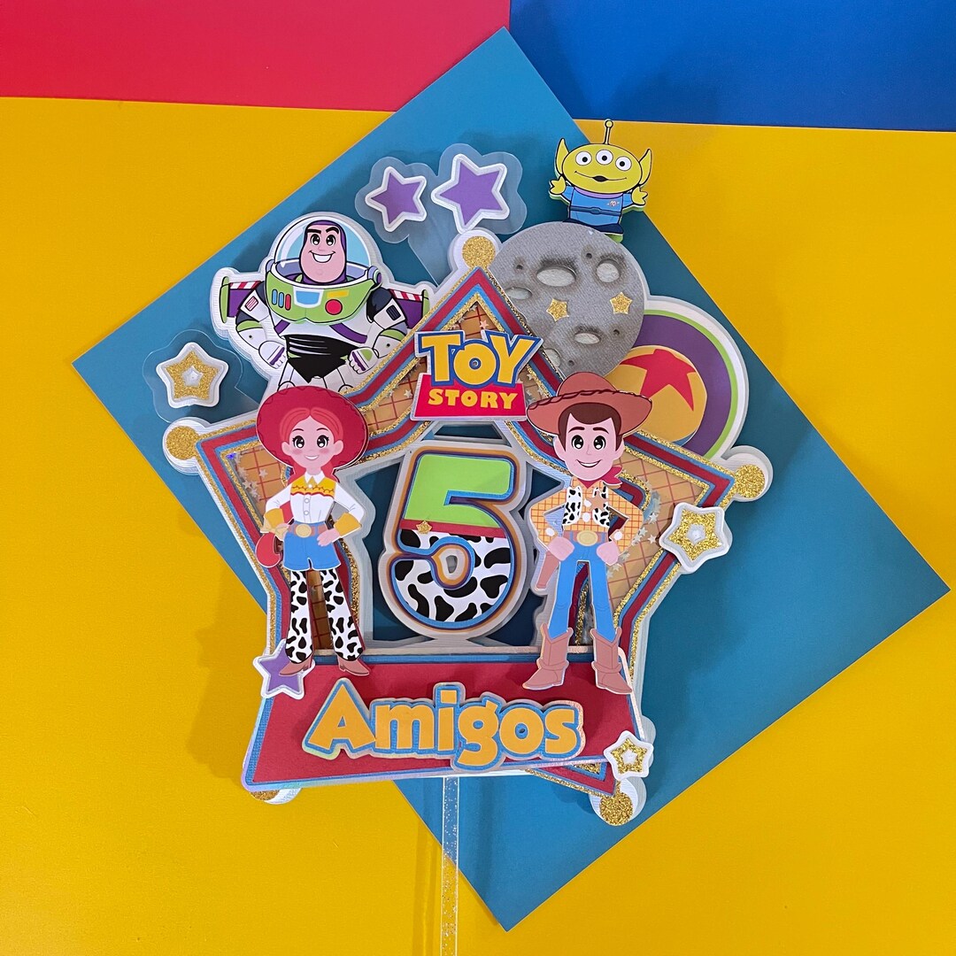 Personalized Toy Story Cake Topper, Birthday Topper, Toy Story Topper ...