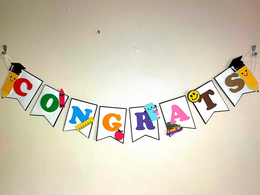 Graduation Banner, Congrats Banner, Pre-k Graduation Banner ...