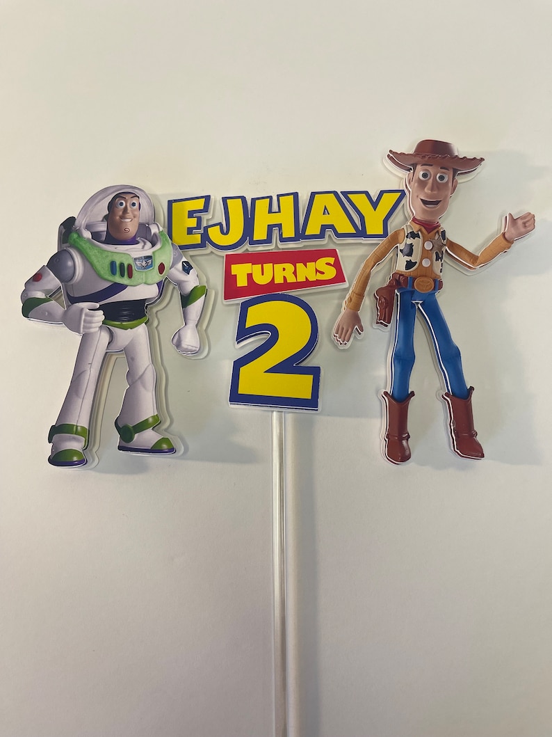 Personalized Toy Story Cake Topper: Handmade Birthday Party Decoration ...