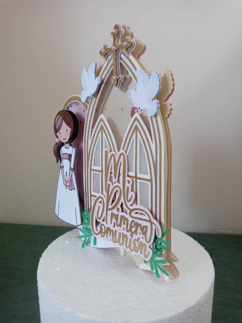 First Communion Cake Topper, Cake Topper De Primera Comunion, Shaker ...