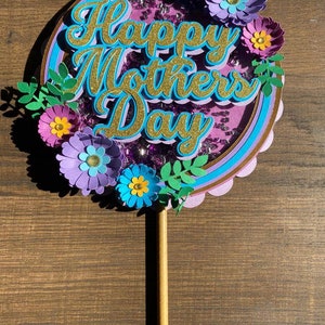 Mothers Day, Mothers Day Cake Topper, Mothers Day Celebration, Mom Day ...