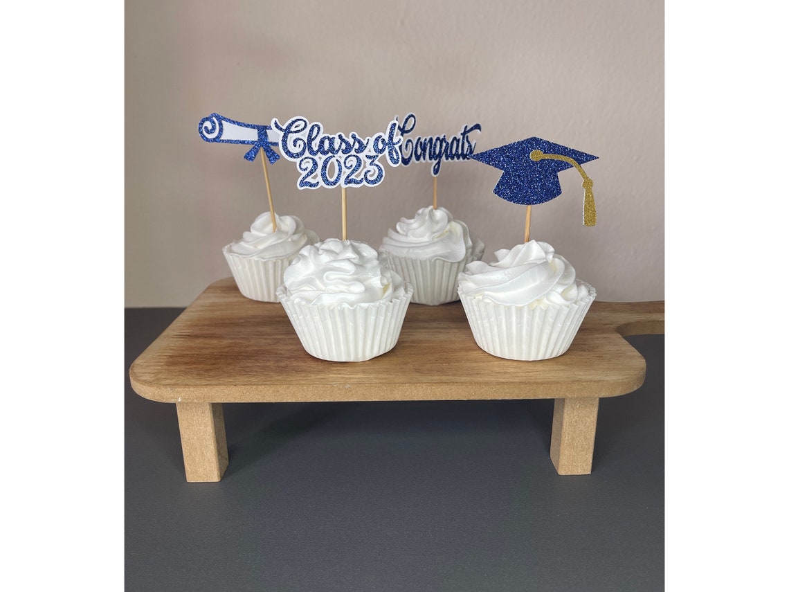 Graduation Cupcake Toppers, Graduation Party Cupcake Toppers, Grad ...