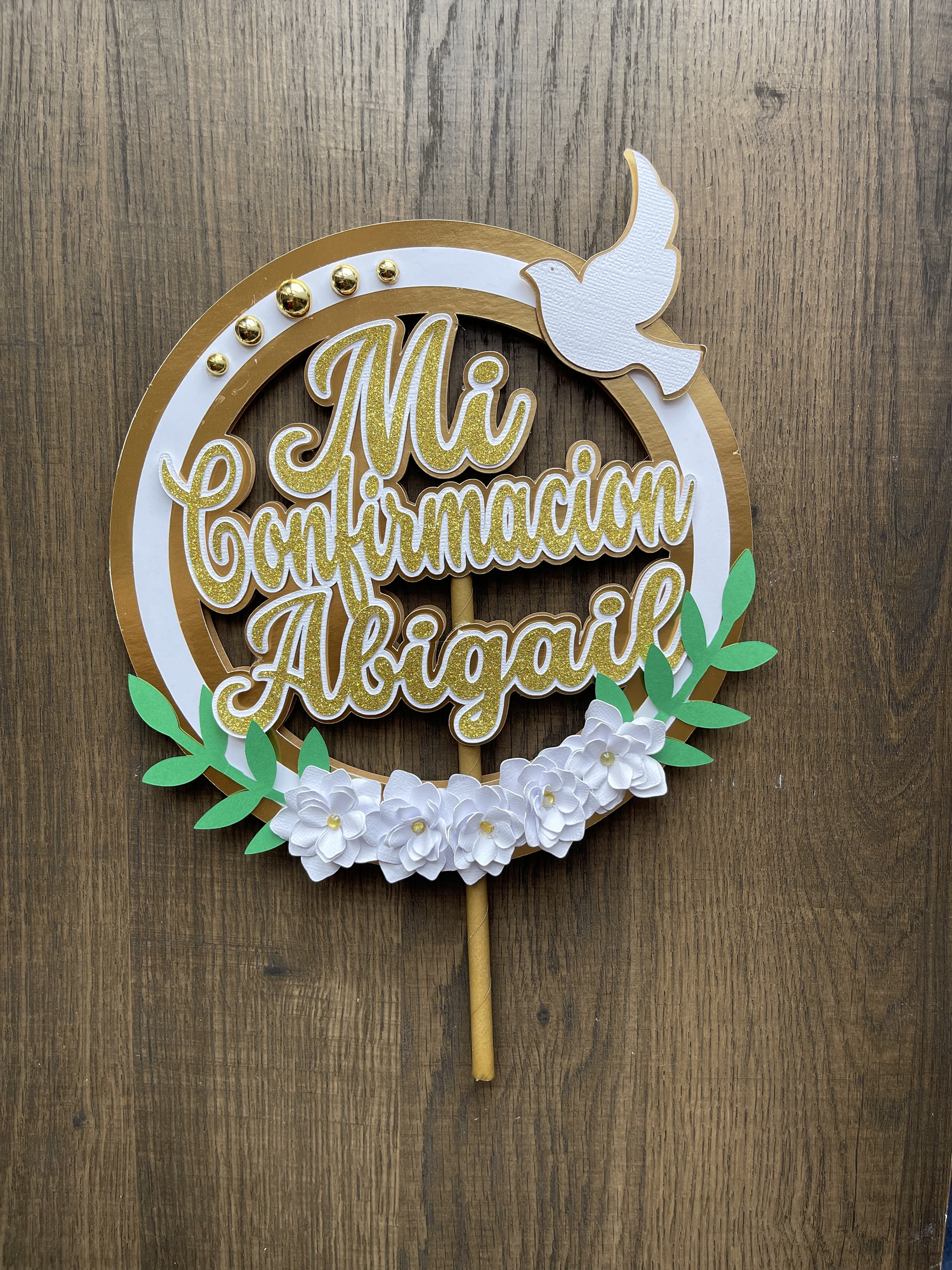 My Confirmation Cake Topper, Cake Topper De Confirmacion, Communion ...