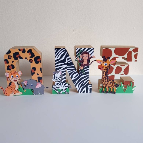 Safari Letters - Etsy