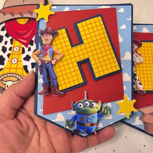 Toy Story Happy Birthday Banner, Toy Story Theme Birthday Party Decor ...