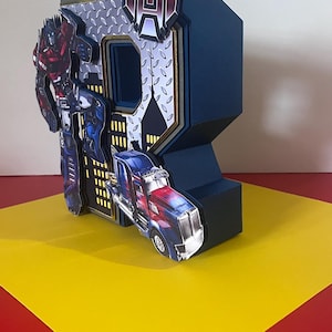 Tranformer 3D Letter, Transformers 3D Numbers, Transformers Letter, 3D ...