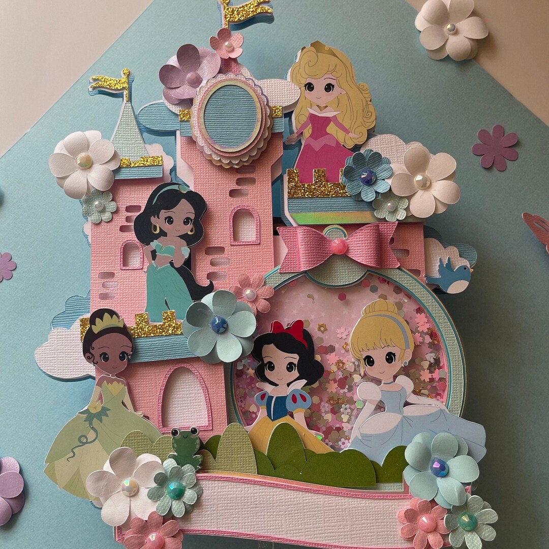 Disney Princess Cake Topper, Personalized Cake Topper, Princesses Cake ...