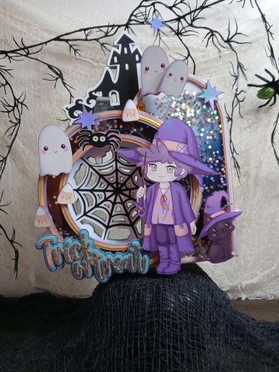 Spooky Cake Topper Witch Boy Cake Topper Spooky Shaker Cake - Etsy