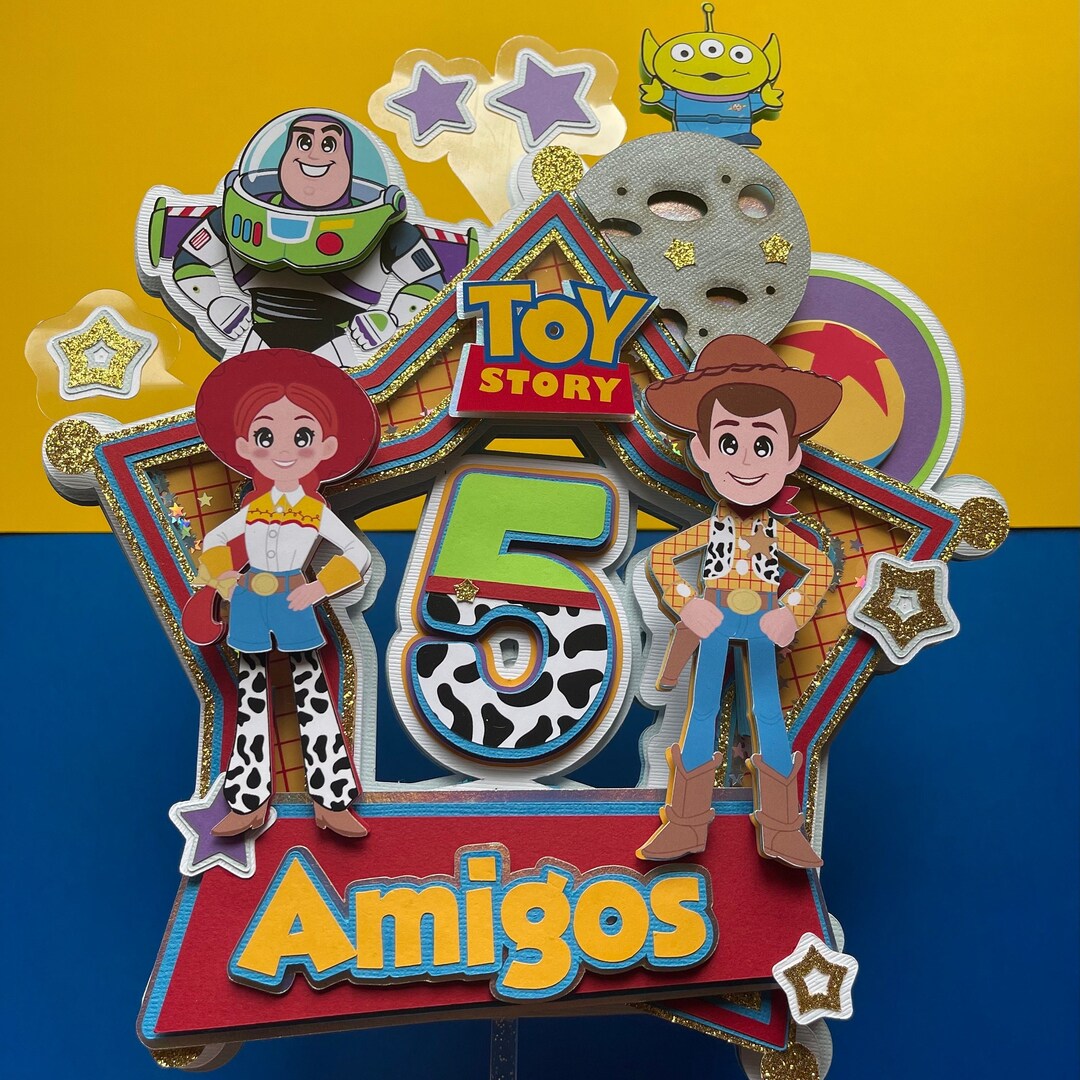 Personalized Toy Story Cake Topper, Birthday Topper, Toy Story Topper ...