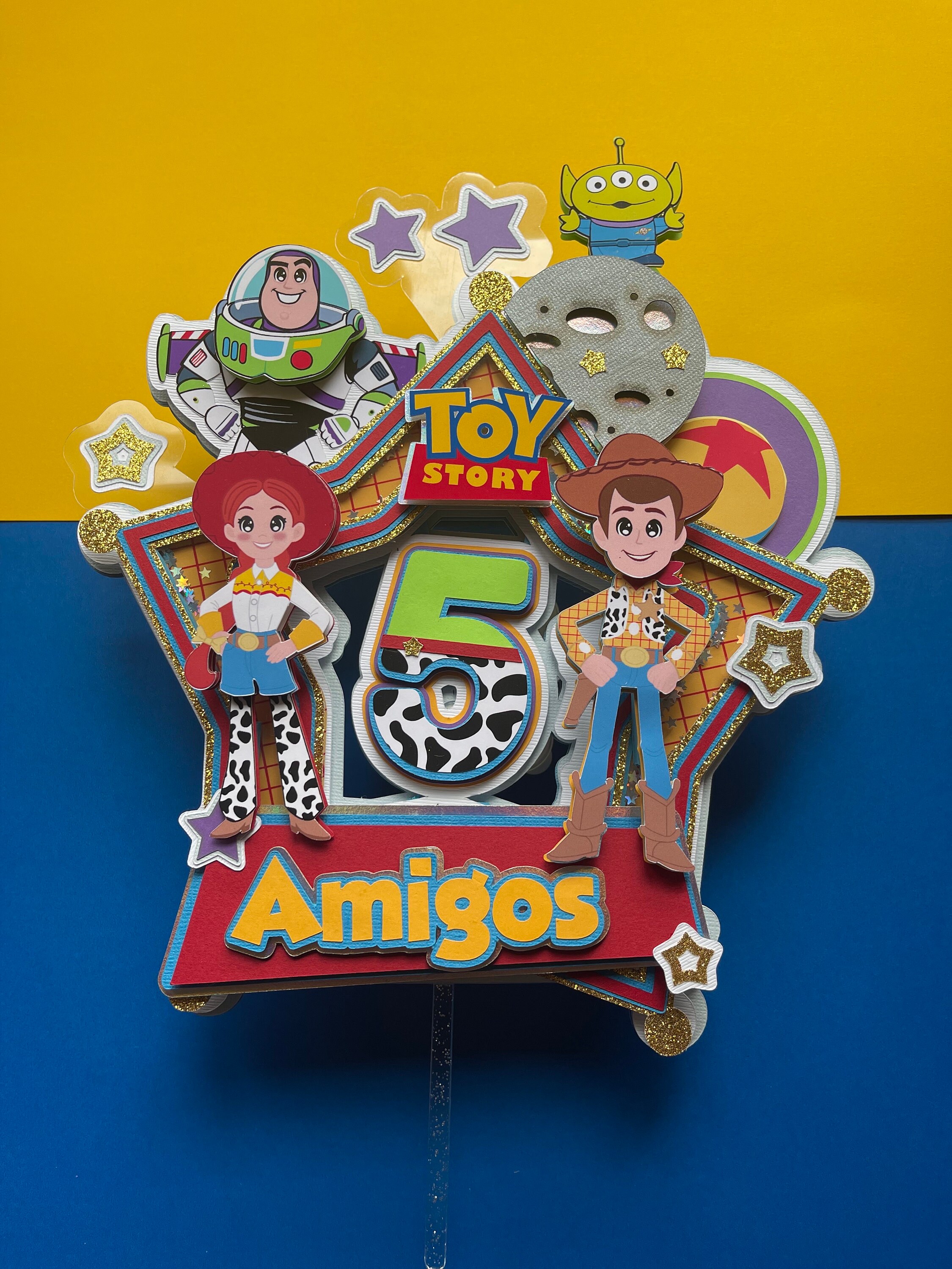 Personalized Toy Story Cake Topper, Birthday Topper, Toy Story Topper ...
