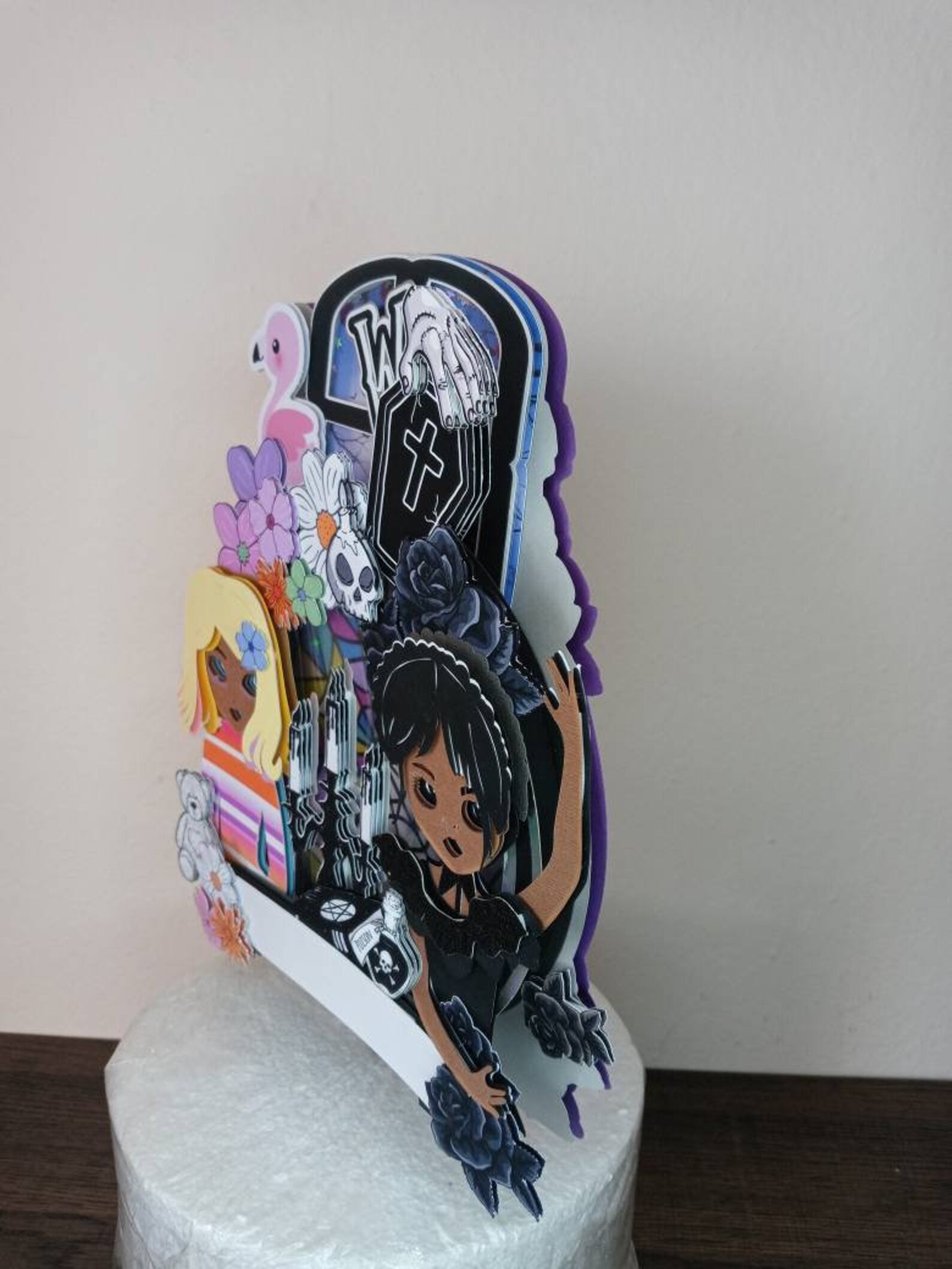 Wednesday Adams Personalized Cake Topper, Wednesday Cake Topper ...