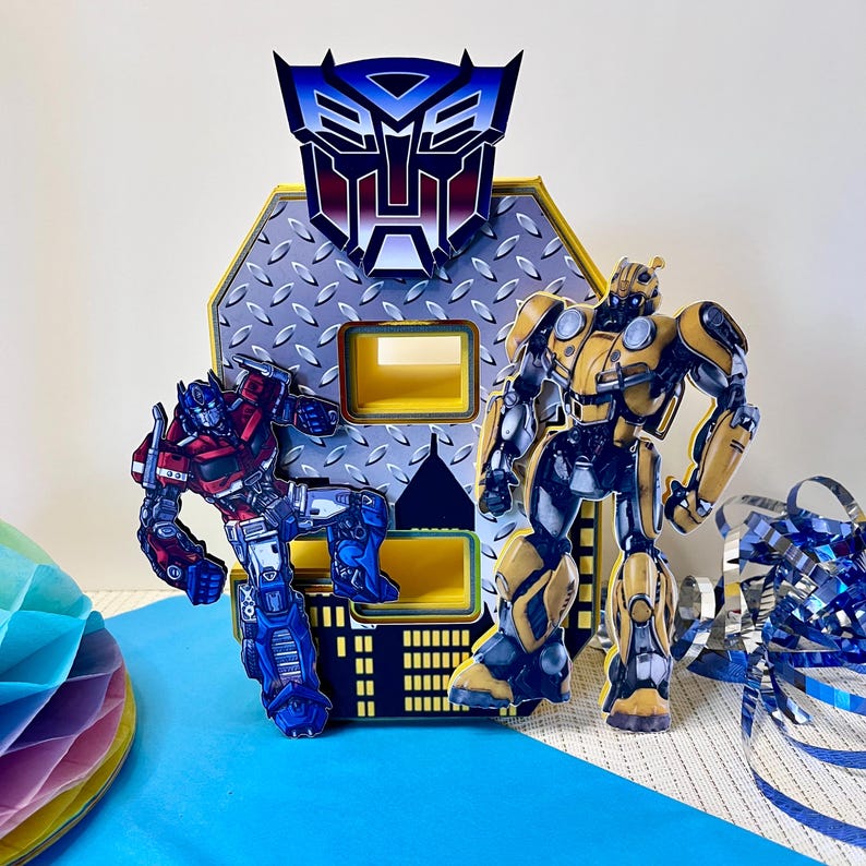 Transformers 3D Number, Transformers Birthday Party, Custom Bumblebee ...