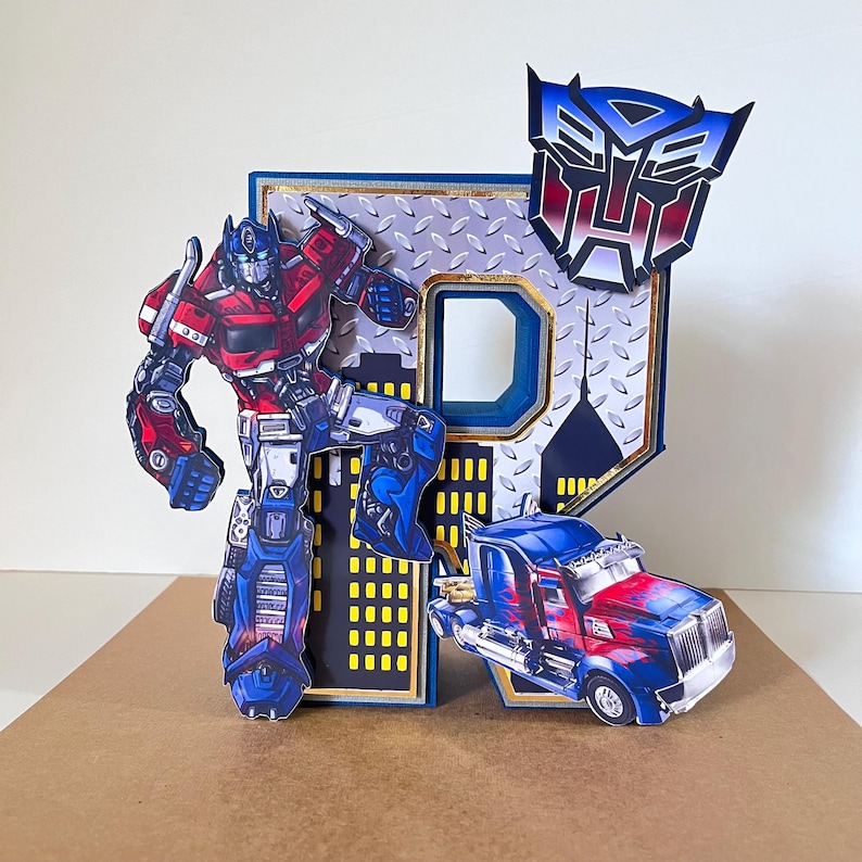 Tranformer 3D Letter, Transformers 3D Numbers, Transformers Letter, 3D ...