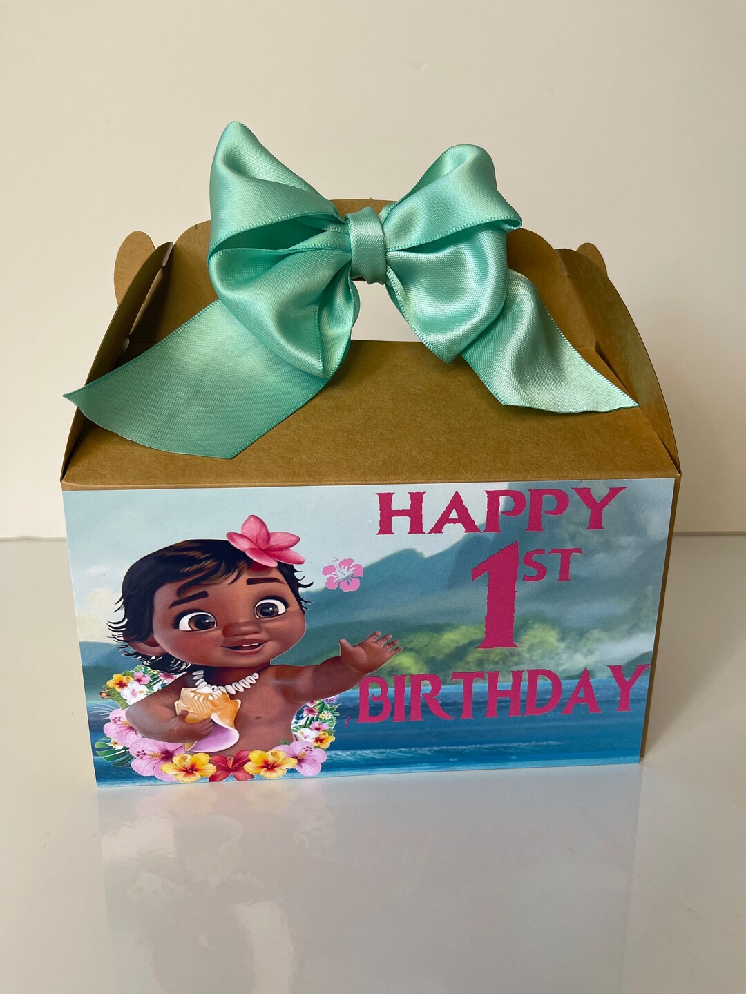 Baby Moana Treat Boxes, Baby Moana Theme Party, Moana Favor Box, Moana ...