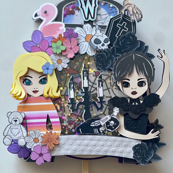 Custom Merlina Cake Topper - Etsy