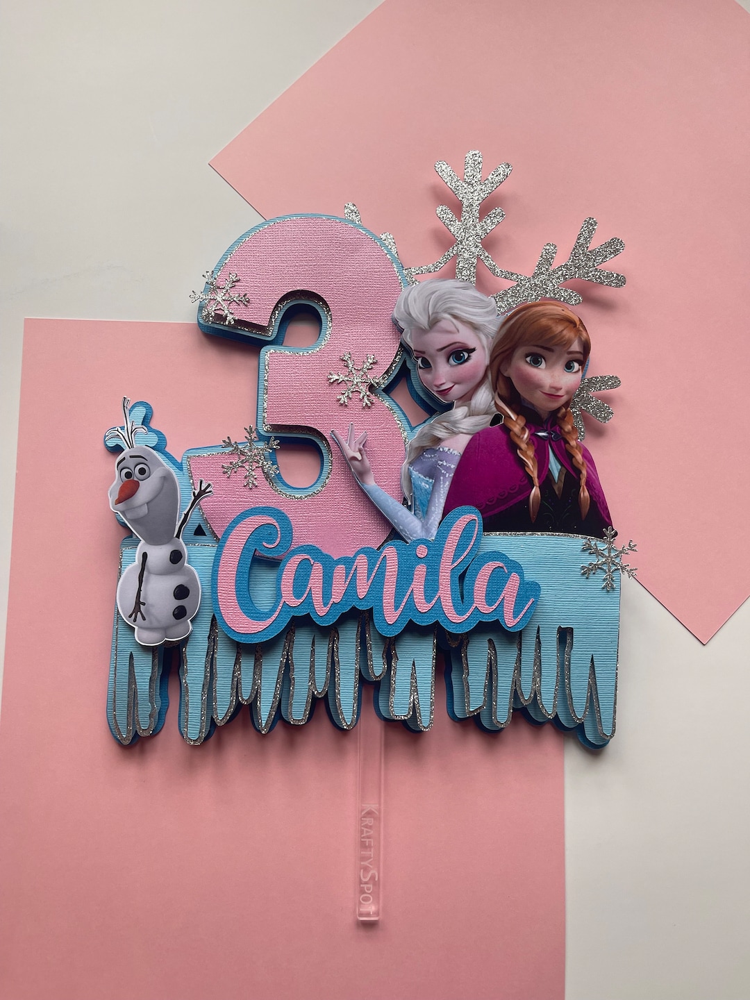Frozen Cake Topper, Personalized Frozen Cake Topper, Frozen Theme ...