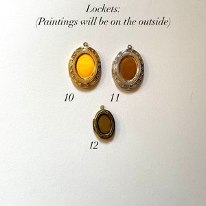 Custom Hand-painted Lovers Eye Locket Pendant Necklace - Etsy