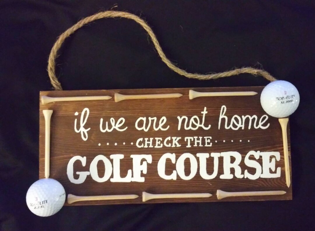 Check Golf Course Sign - Etsy