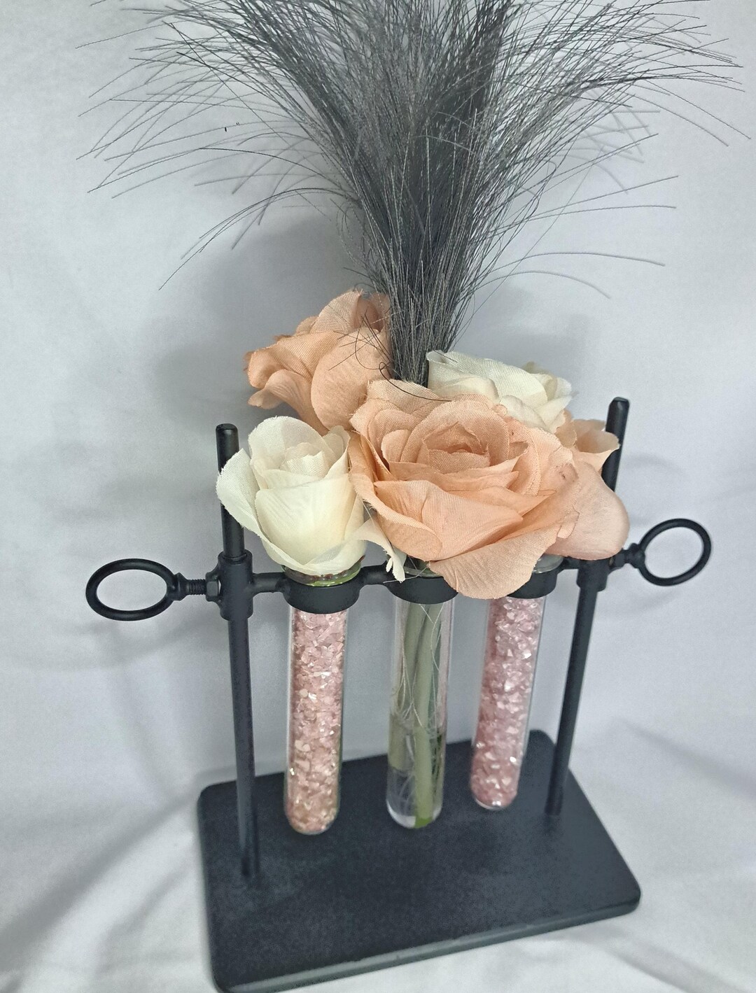 Tan Rose Test Tube Table Decor - Etsy