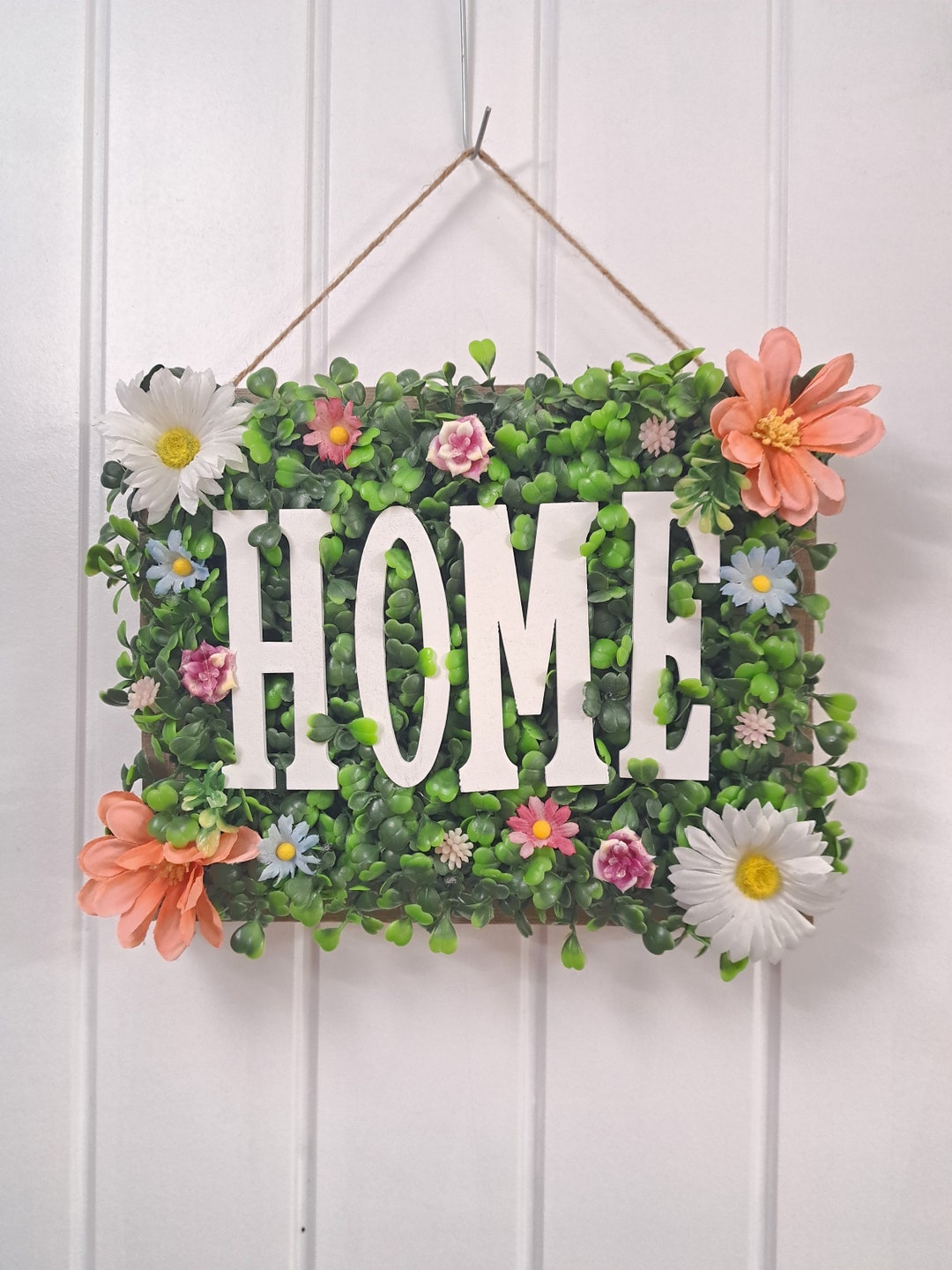 3D Floral Home Sign - Etsy