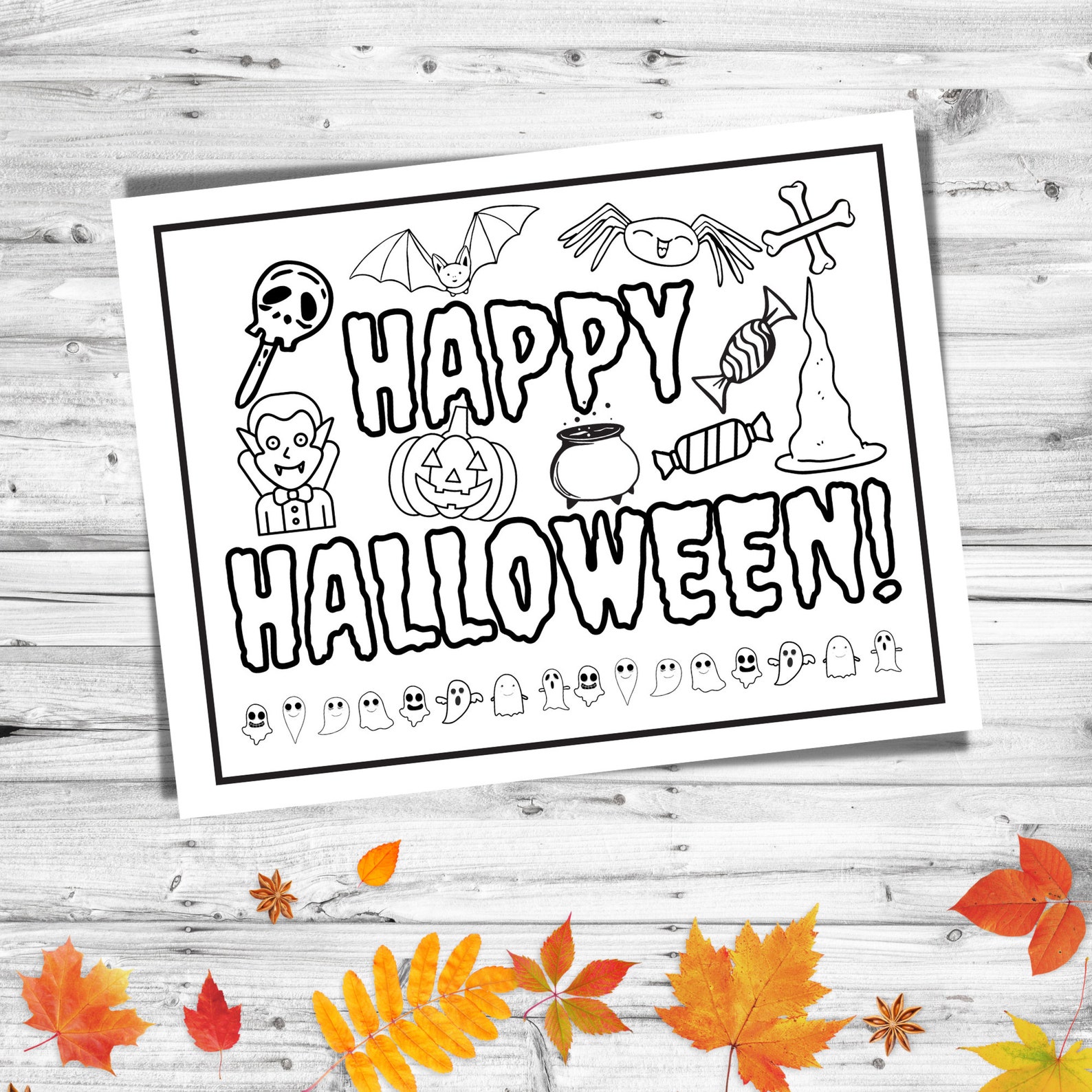 3 Halloween Coloring Pages Halloween Printable Halloween Kids Activity ...