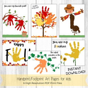 Fall Handprint Craft Bundle Handprint Fall Activity Fall Craft Kids ...
