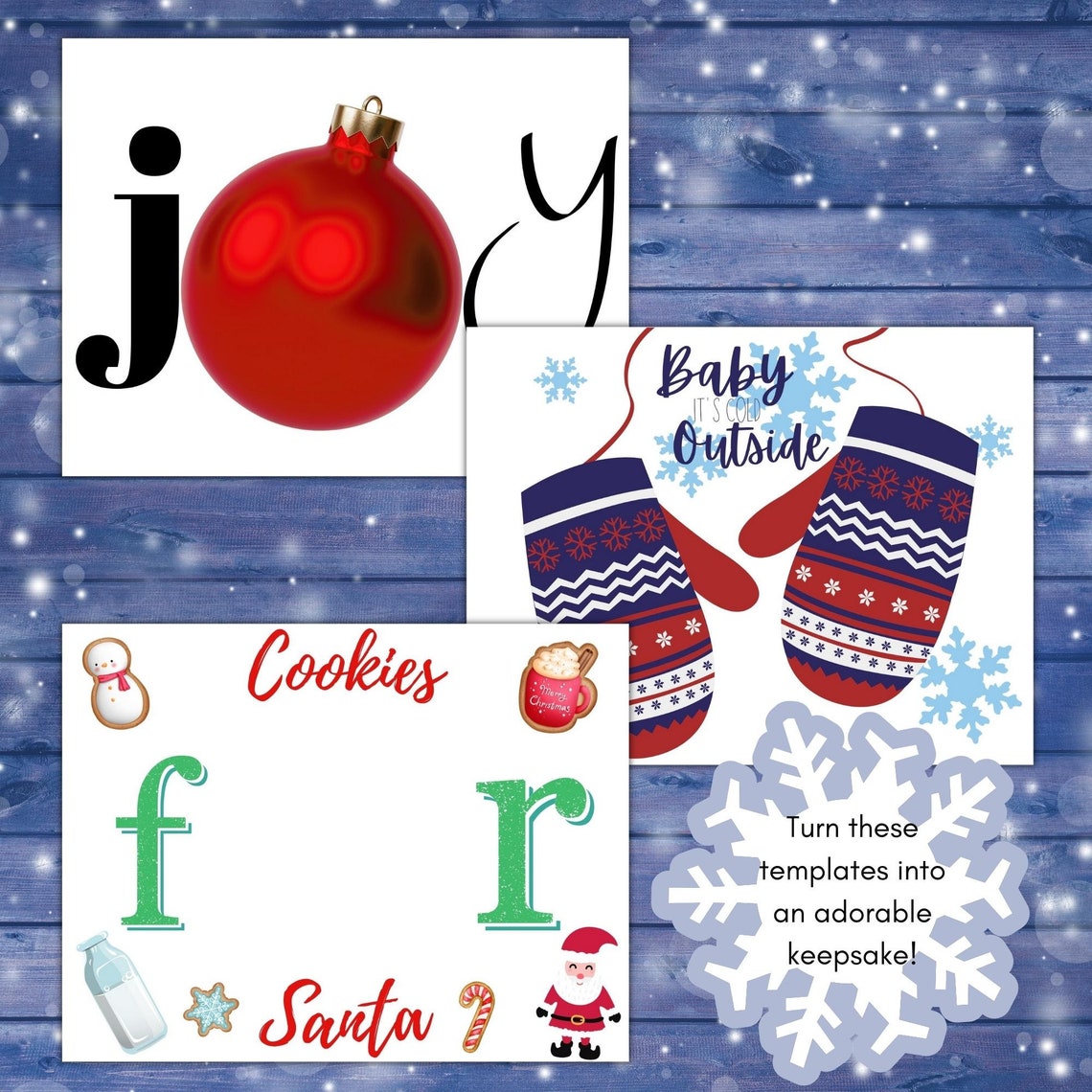 Christmas Handprint Craft Bundle Handprint Christmas Activity Winter ...