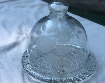 Princess House Crystal Butter Dish - Etsy
