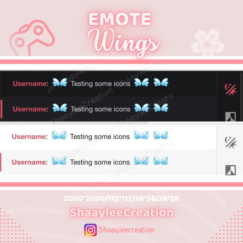 Blue Wings Emote for Twitch 112x112, 56x56, 28x28, — Twitch, Youtube ...