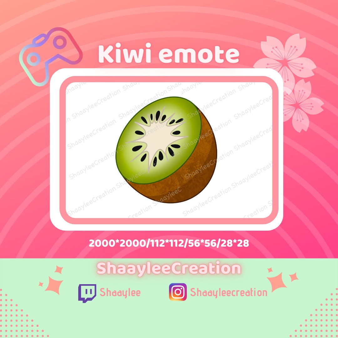 Simple Kiwi Emote for Twitch 112x112 56x56 28x28 Twitch - Etsy