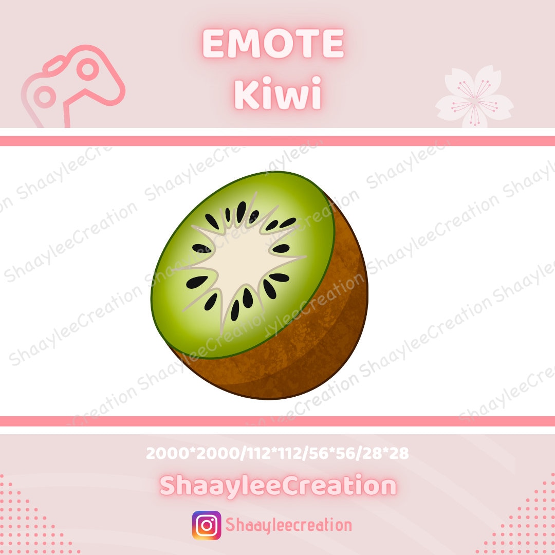 Kiwi Emote for Twitch 112x112 56x56 28x28 Twitch - Etsy