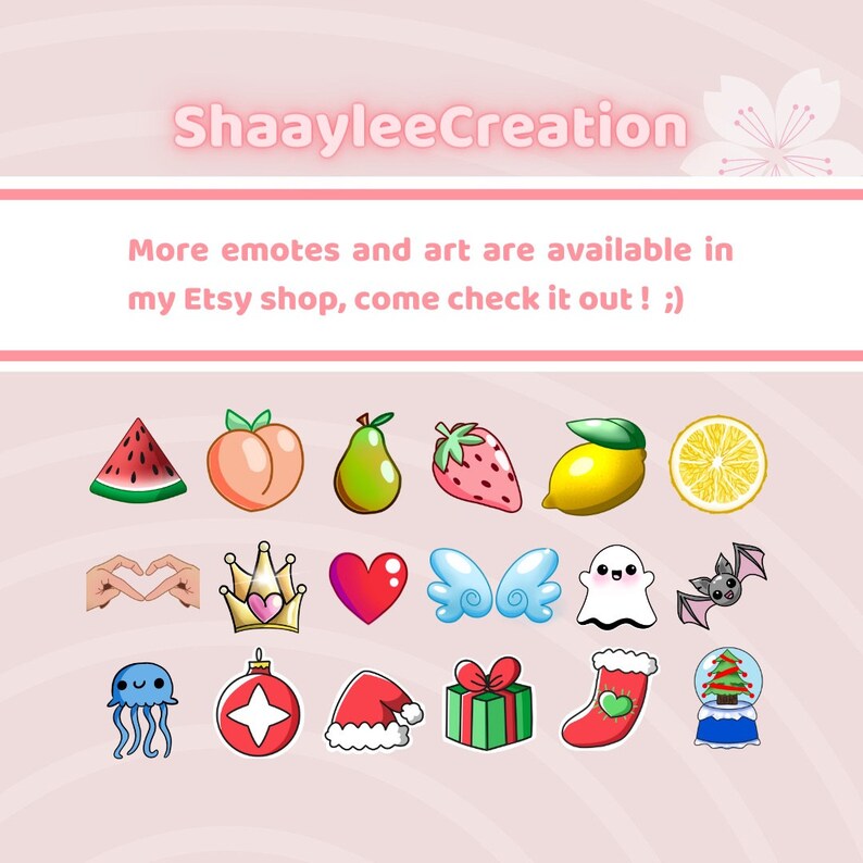 Cute Pink Cat Neko Emotes Package for Twitch 112x112, 56x56, 28x28 ...