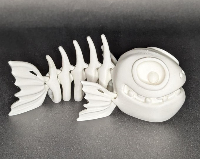 Articulated Skeleton Fish, 3 Sizes and 26+ Color Choices - Etsy