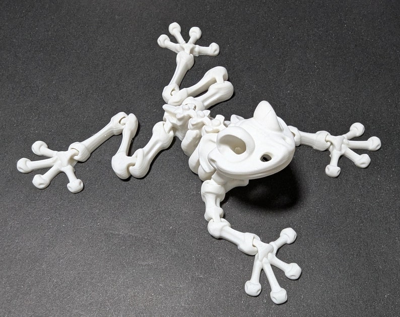 3D Printed Articulated Flexi Skeleton Frog - Etsy