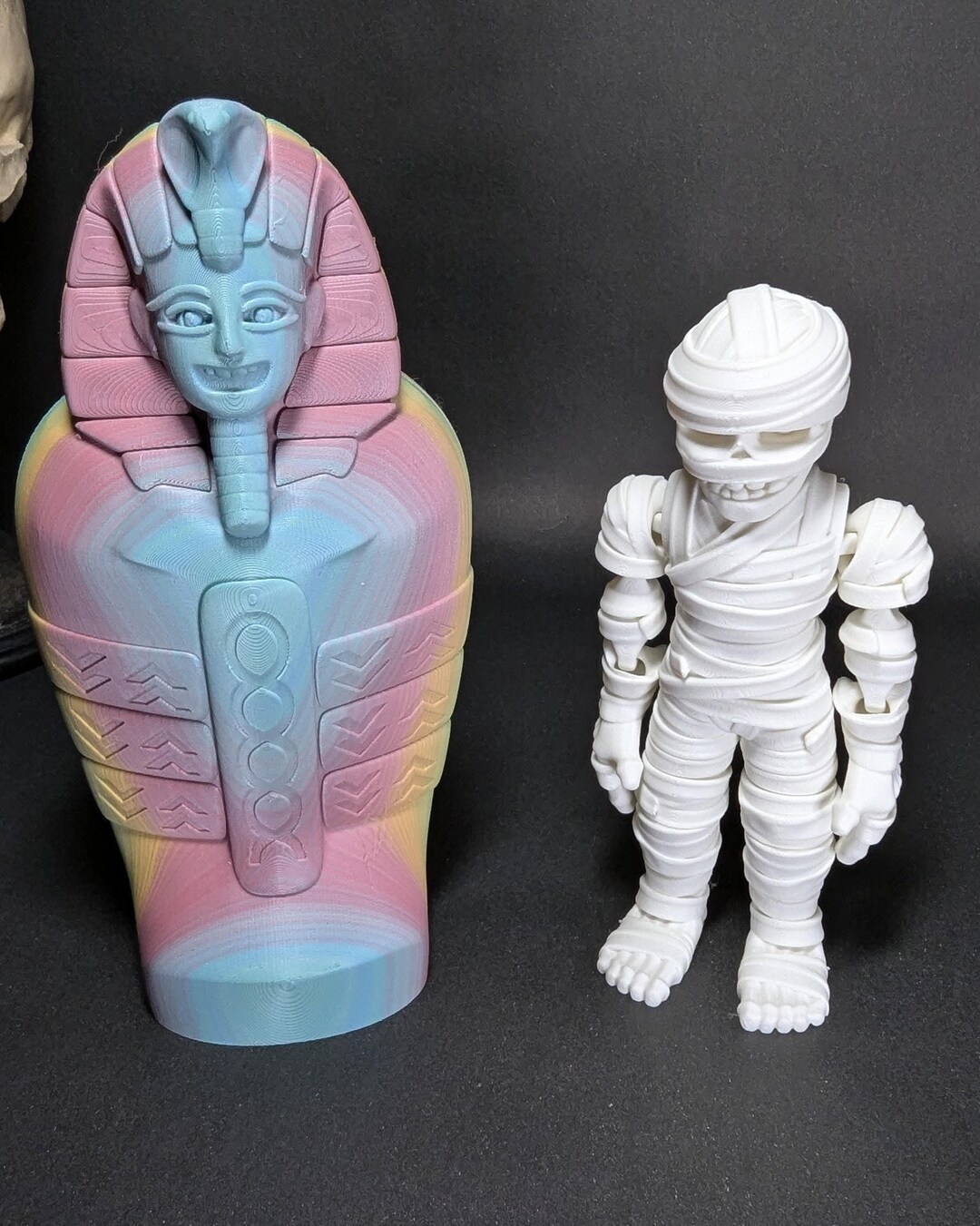 Articulated Mummy and Sarcophagus Toy Mummy Sensory Toy - Etsy