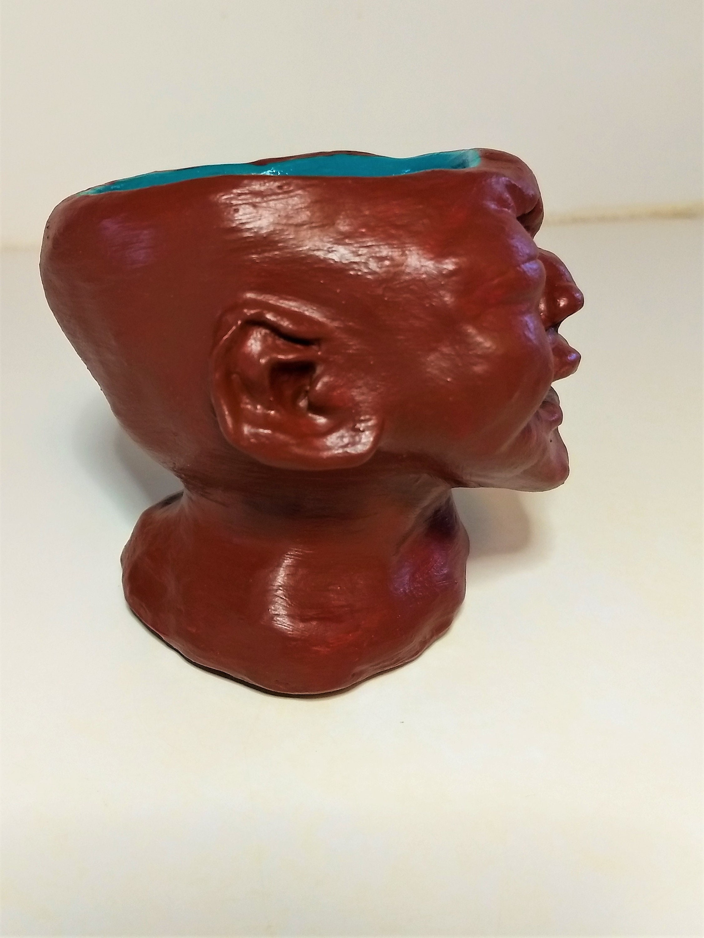 Colorful Mini Planter Terracotta Crying Baby Flower Pot Free | Etsy