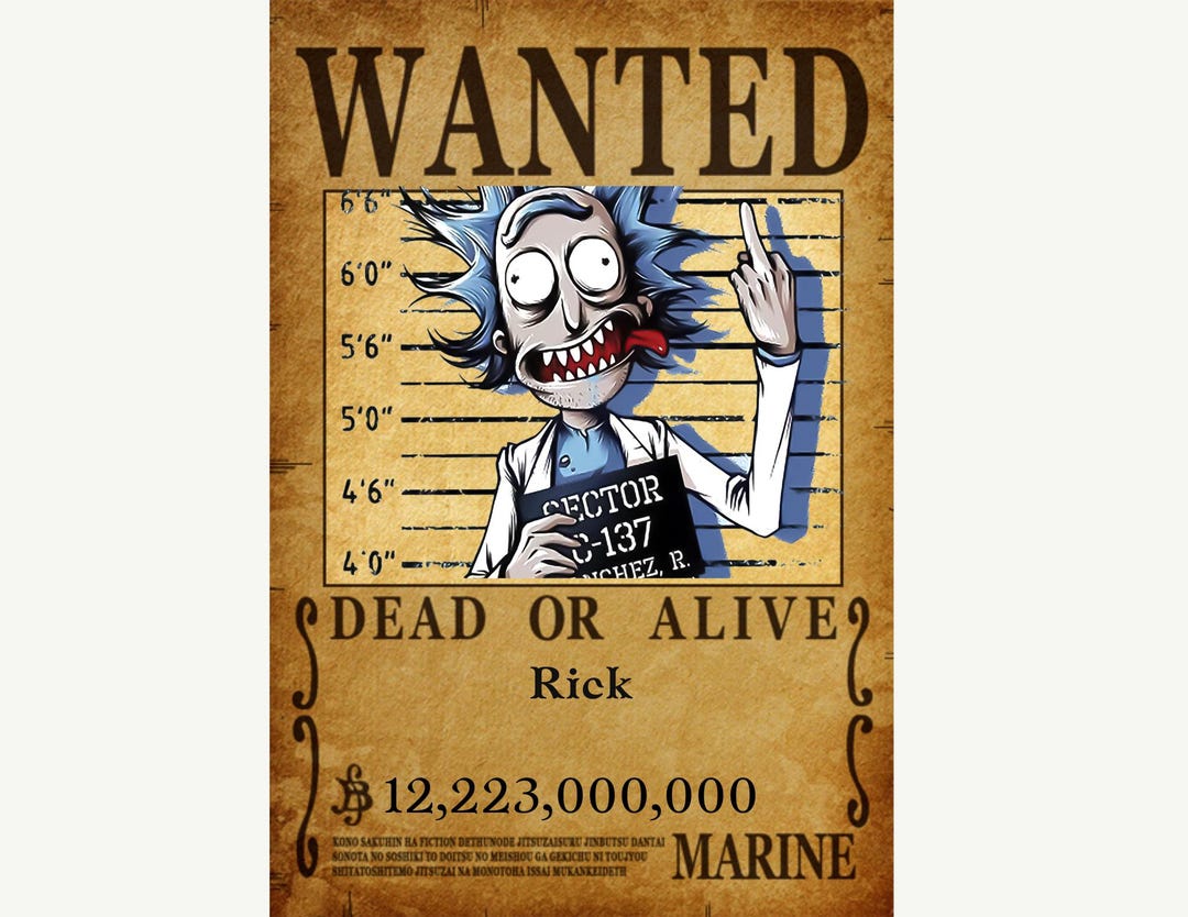 One Piece Wanted Poster Template Easy to Add Your Own Photo and Text ...