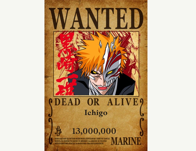One Piece Wanted Poster Template Easy to Add Your Own Photo and Text ...