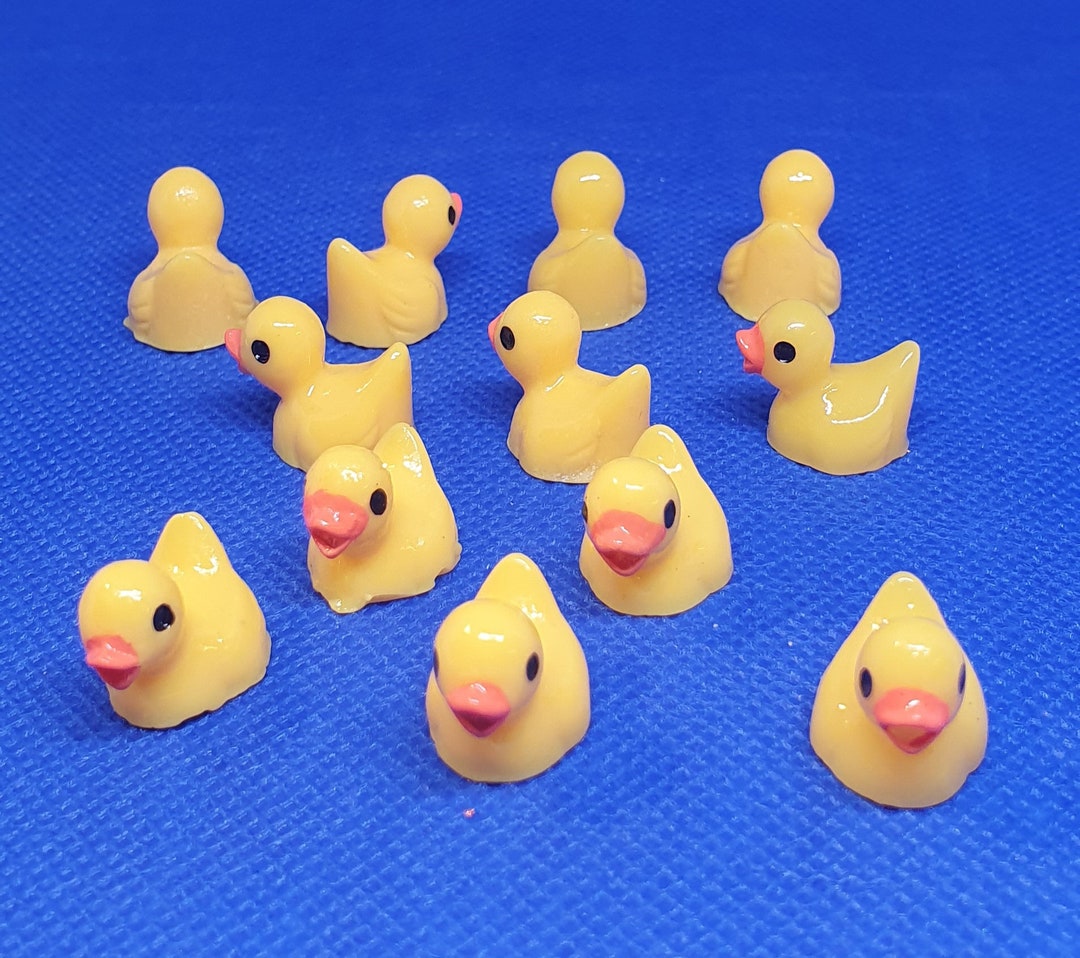 4 for 1.50 Ducks Dolls House Miniatures. Tiny Home. Mini Yellow Ducks ...